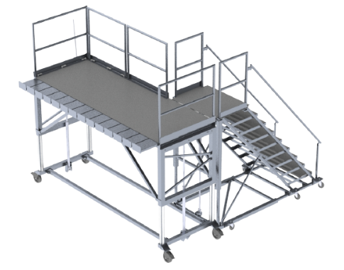 Rotary Wing Aircraft Height Adjustable Maintenance Stand | Factory Supply