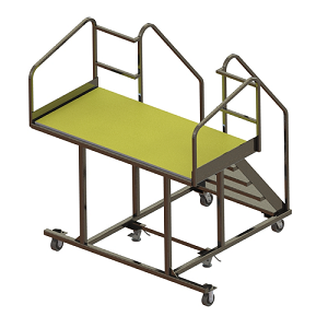 Heavy Duty Access Stand with Wide Platform | Factory Supply